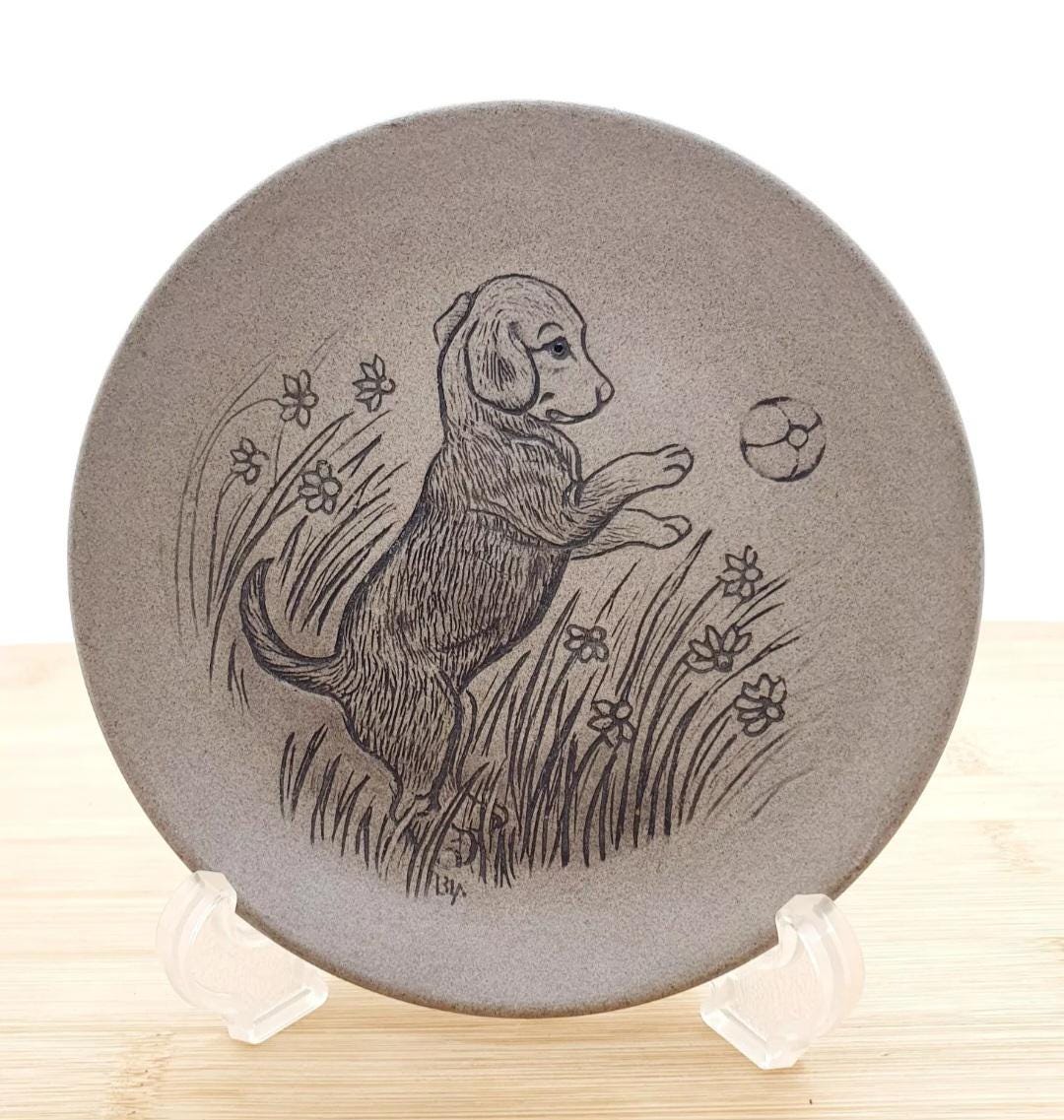 Small Poole Pottery Vintage Plate, Pin Dish Designed by Barbara Linley ...