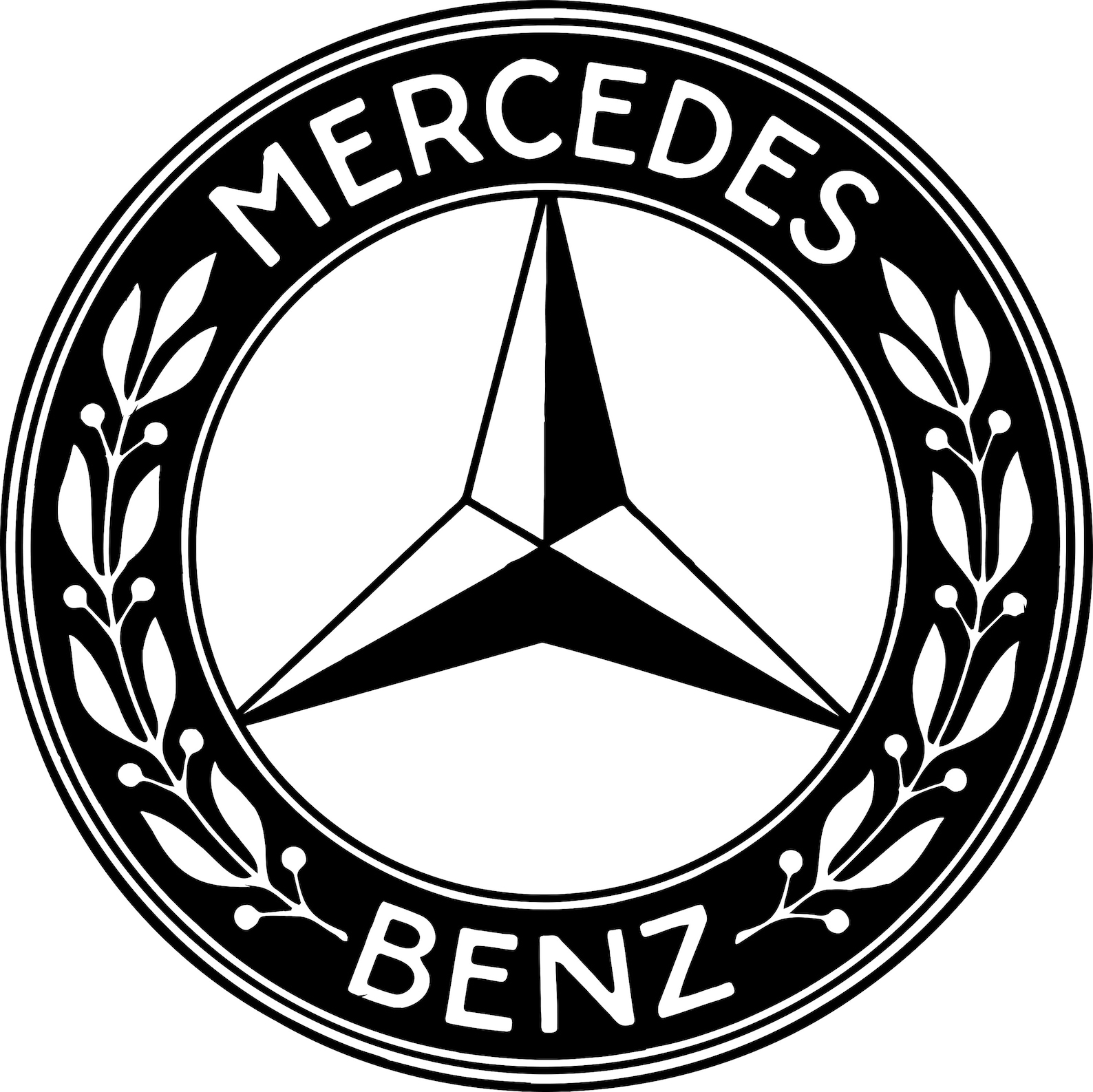 Mercedes Logo Vektor . Auto Zubehör Aufkleber Svg Logo | Etsy