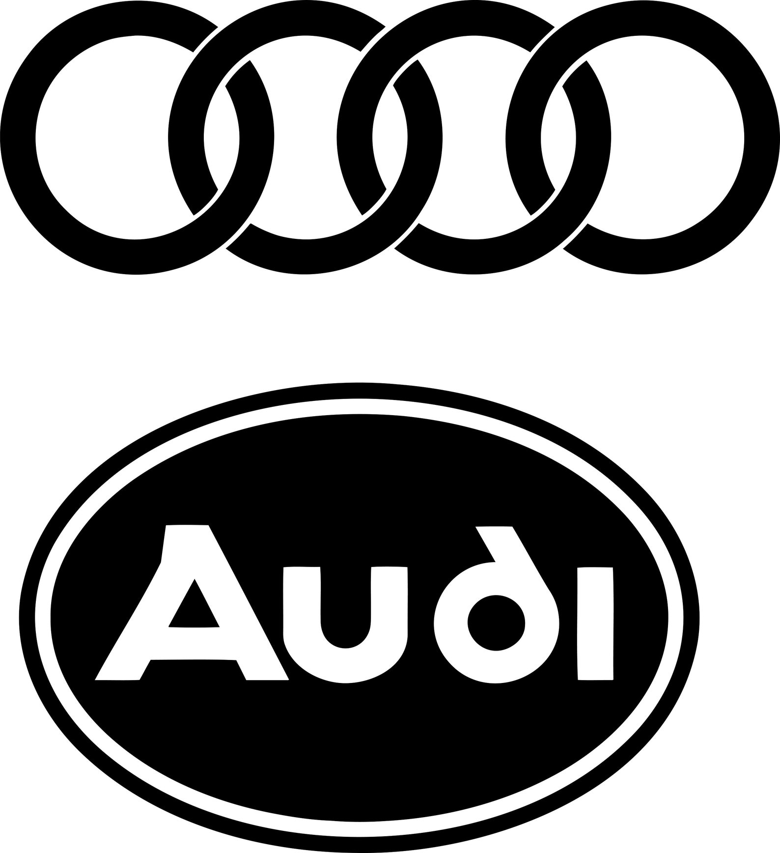 AUDI Logo Svg. Car Accessories Sticker Svg Metal Logo Audi SVG | Etsy