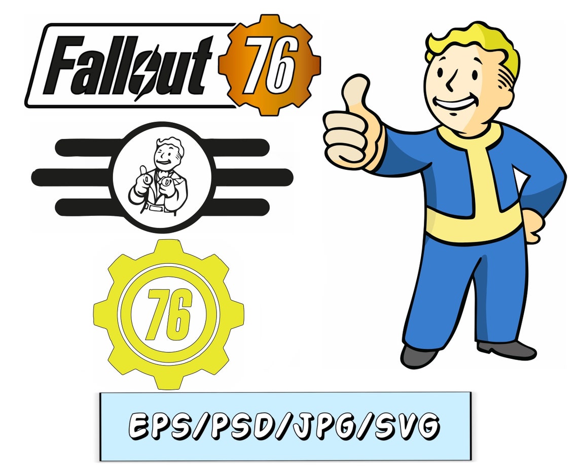 Fallout 76 Vector logo svg/eps/psd/jpg. Digital print | Etsy