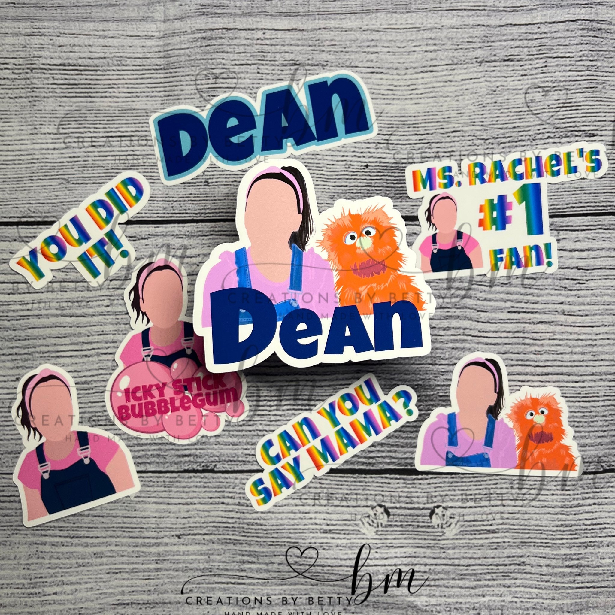 Ms Rachel Stickers 1 Fan - Etsy