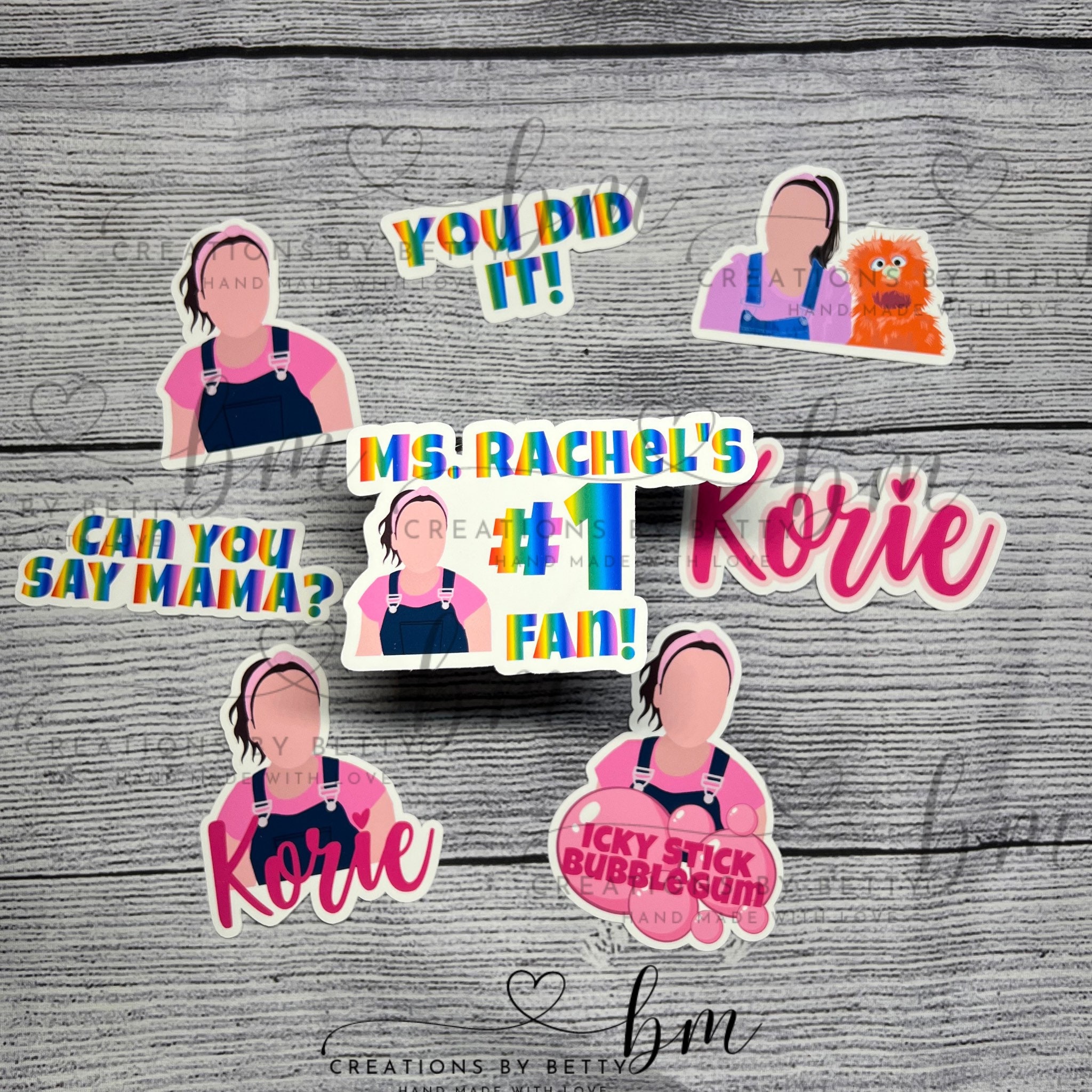 Ms Rachel Stickers 1 Fan - Etsy