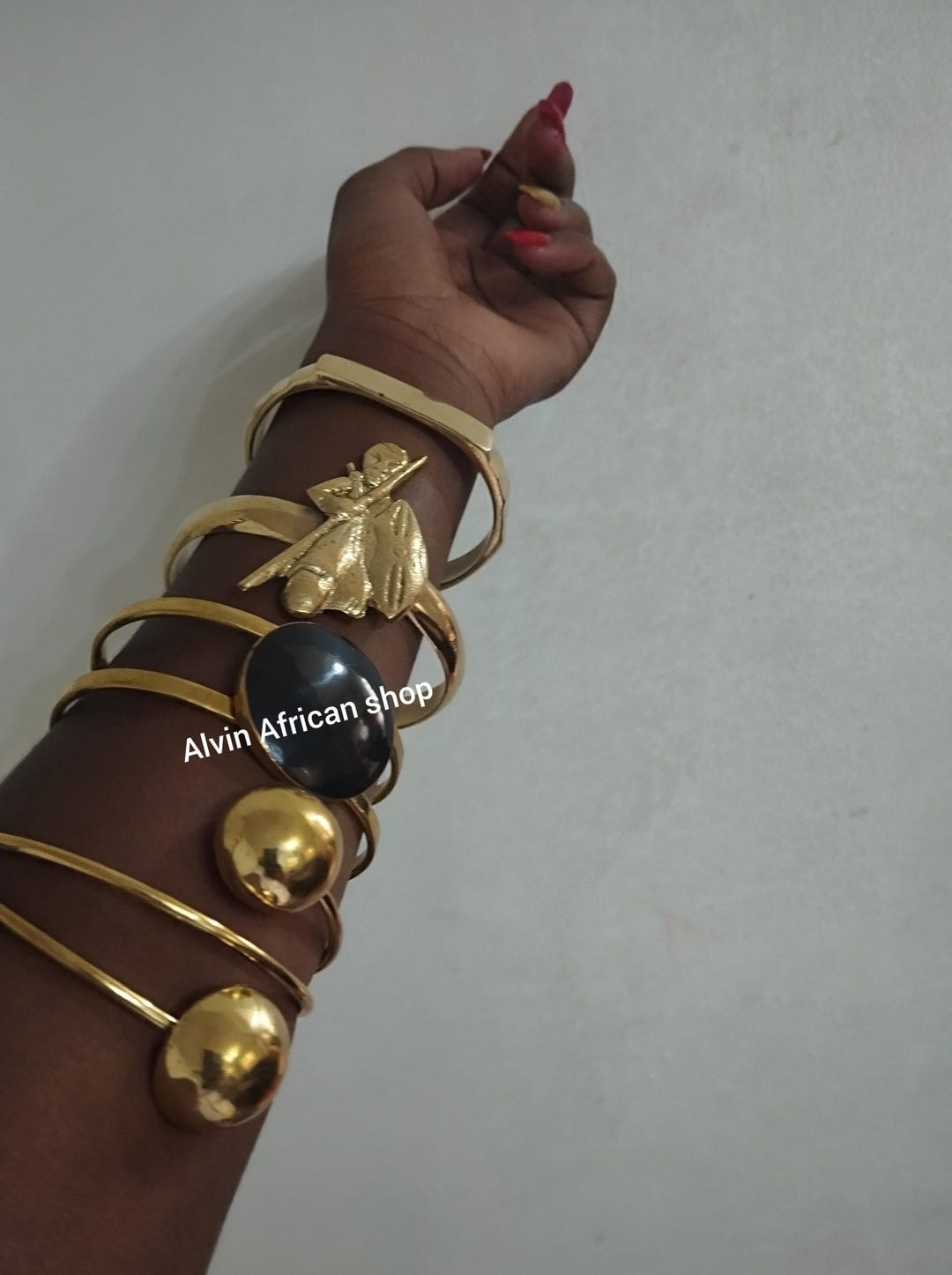 4 African Brass Bracelet,african Jewelry, Brass Jewelry,unisex Bracelet ...