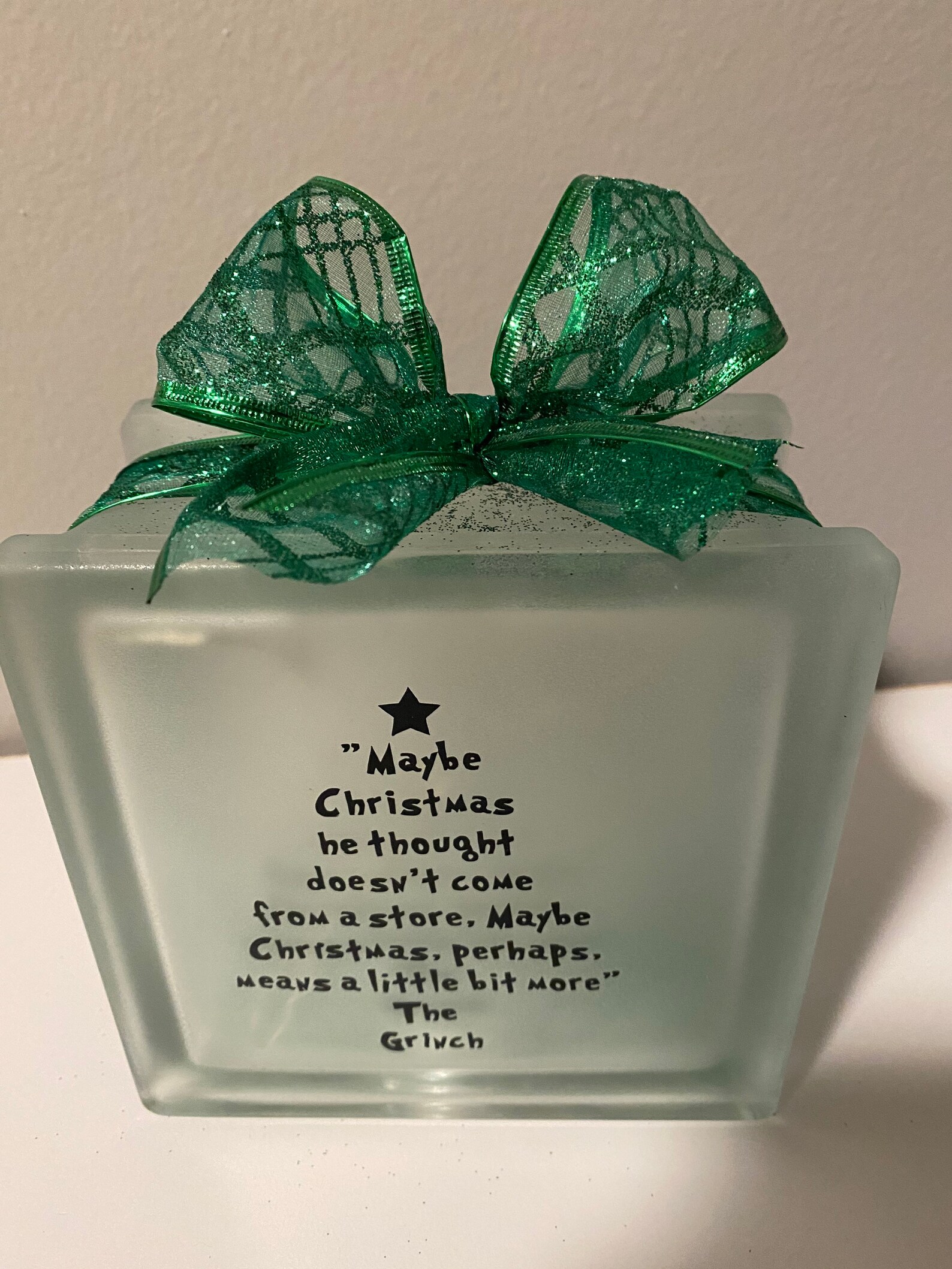 The Grinch / Dr. Seuss Lighted Block - Etsy