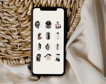 Love Story Instagram Story Highlight Wedding Influencers Illustrations ...