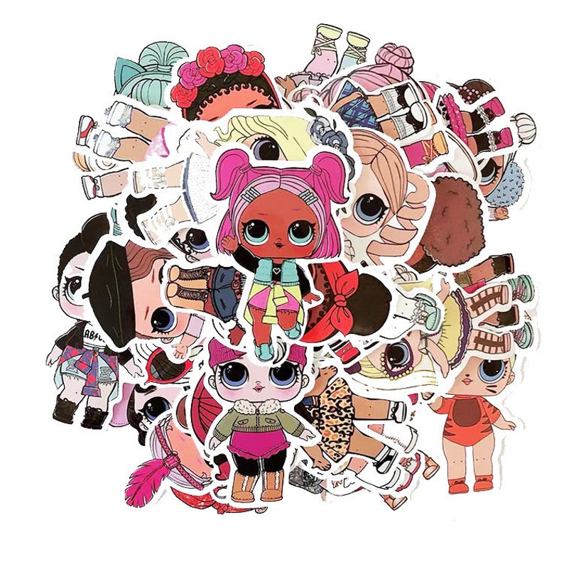 25 Pack LOL OMG Surprise Sticker Set Dolls TV Show Gift | Etsy