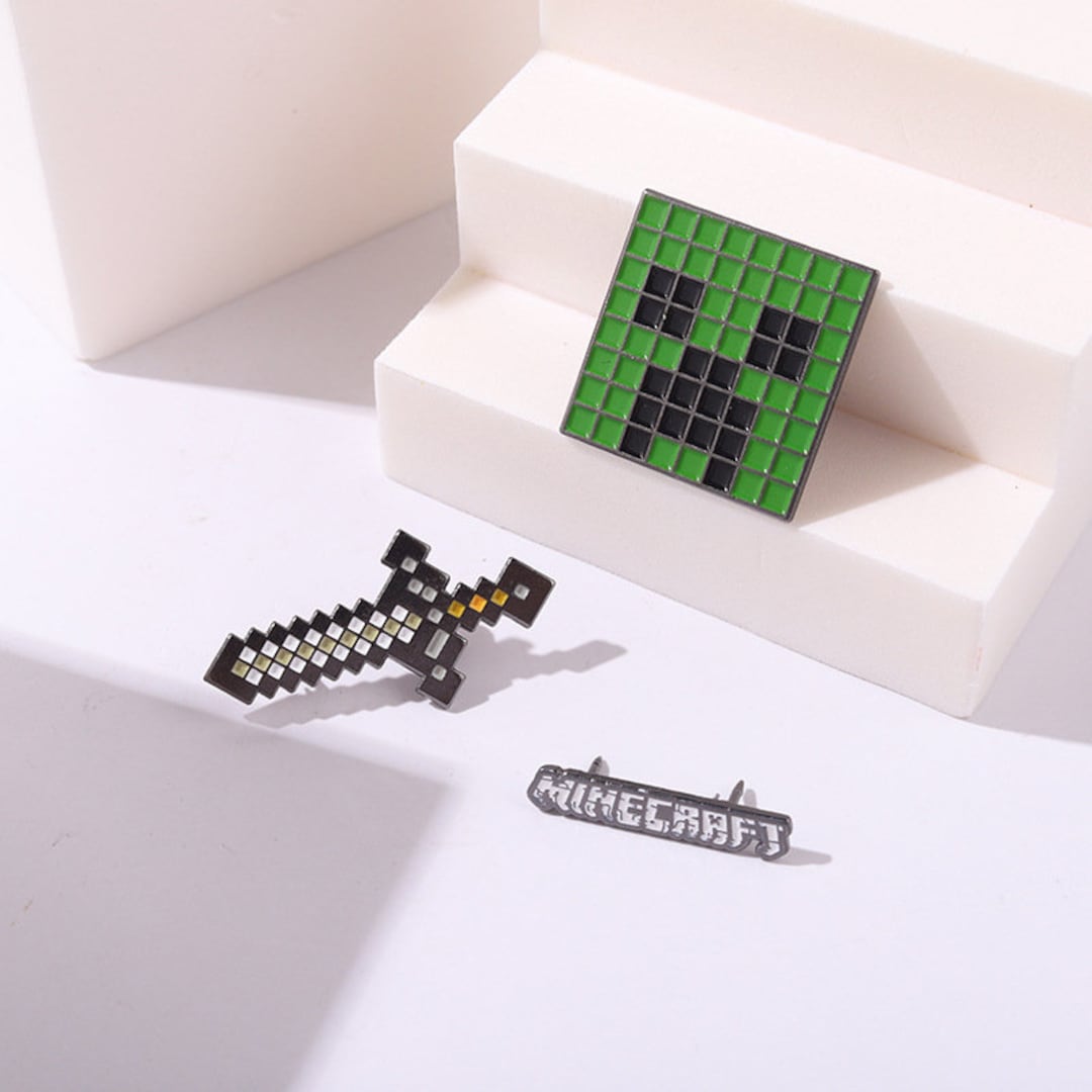 Video Game Series Minecraft Matching Back to School Enamel Pin - Etsy