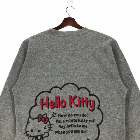 Vintage Hello Kitty Japanese Cartoon Sweatshirt Hello… - Gem