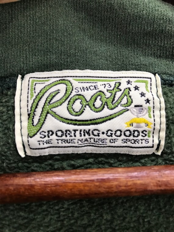Vintage Roots Sporting Goods Sweatshirt Half Zip Embroidery Vintage Roots Sporting Goods Sweatshirt Half Zip Embroidery