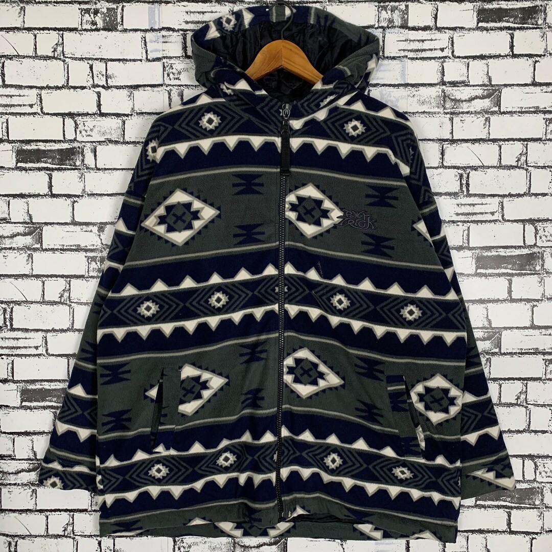 Vintage Power Trick Aztec Native Navajo Fleece Hoodie - Etsy