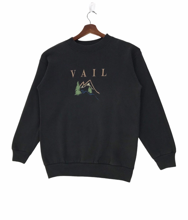 Vintage Vail Mountain Sweatshirt Vail Mountain Ski Resort Pullover Size ...