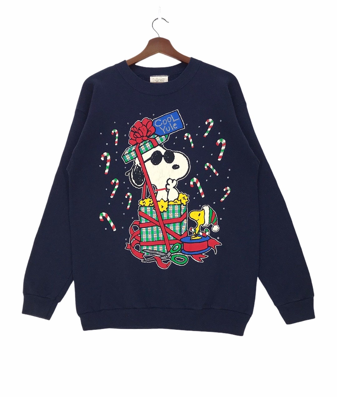 Vintage 90s Snoopy Anthropomorphic Beagle Sweatshirt Big Printed Snoopy ...