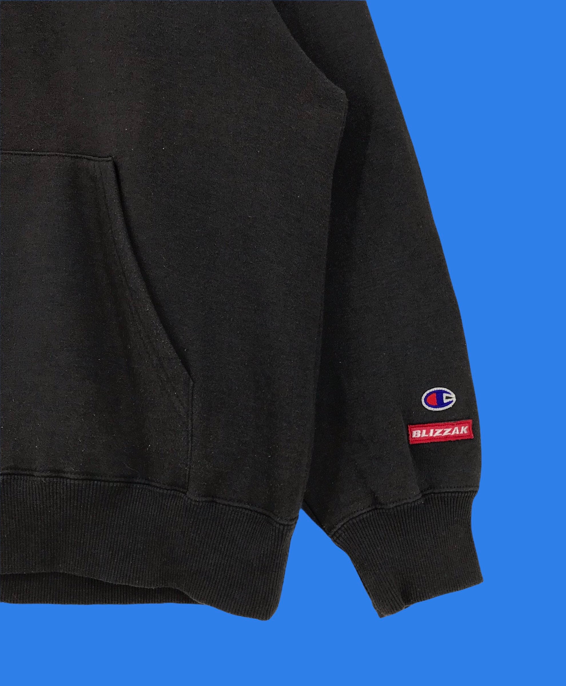 Vintage Champion USA X Blizzak Embroidery Spellout Hoodie Vintage Champion USA X Blizzak Embroidery Spellout Hoodie
