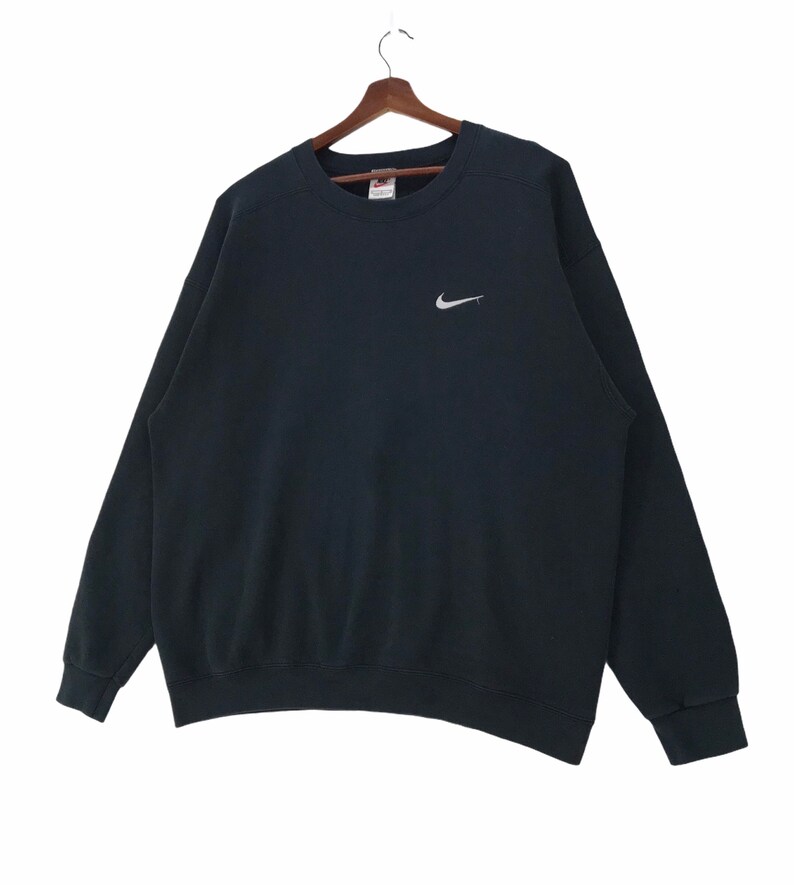 Vintage Nike Small Logo Swoosh Sweatshirt Crewneck Nike Streetwear ...