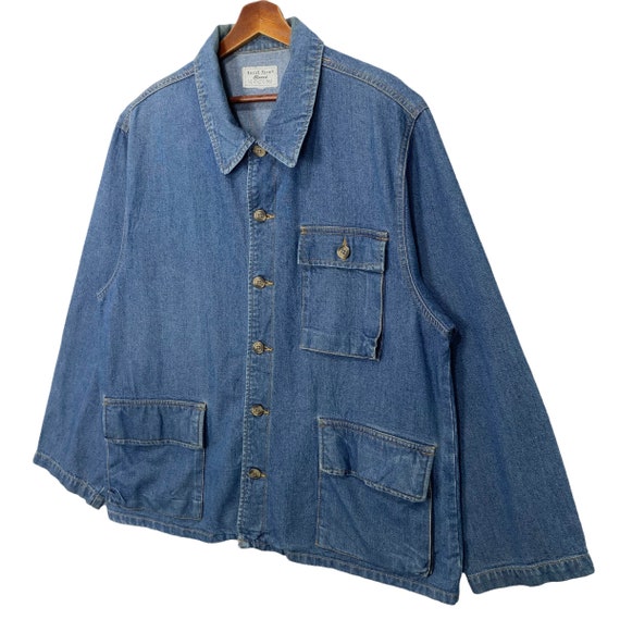 Vintage Amish Farm Sport Jacket Denim Workwear Amish … - Gem