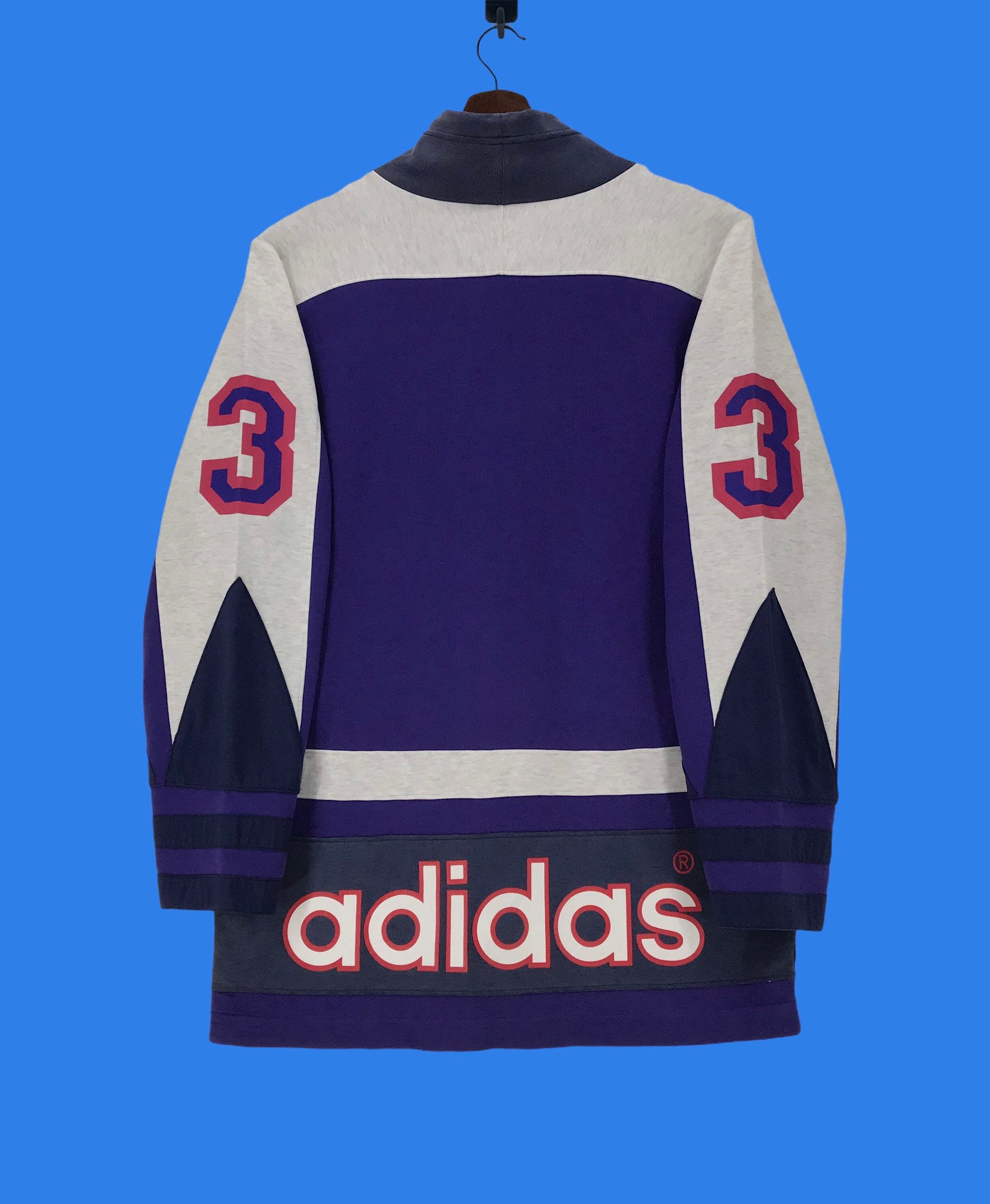 Vintage 90s Adidas Embroidery Big Logo Swearshirt Spellout Vintage 90s Adidas Embroidery Big Logo Swearshirt Spellout