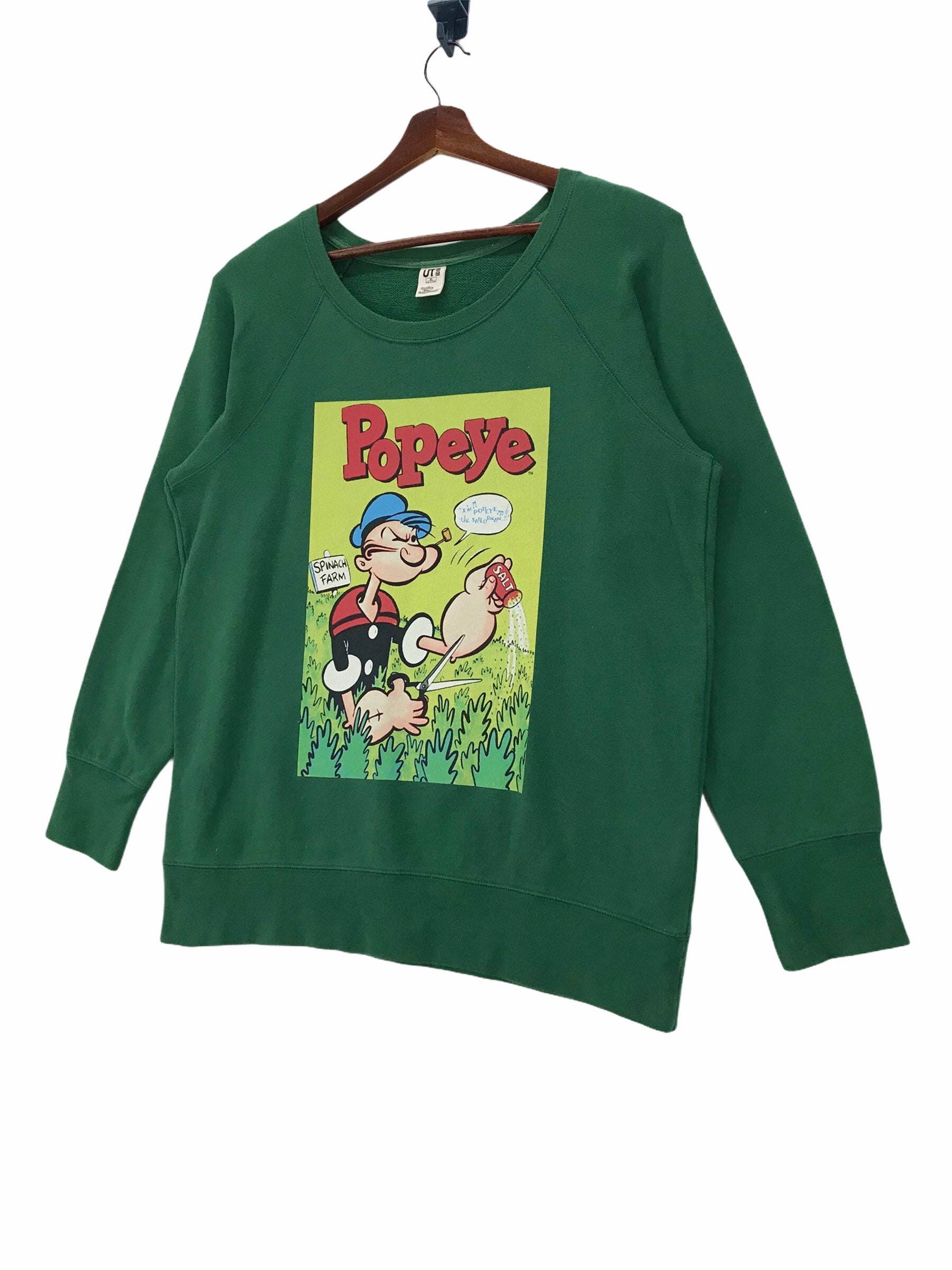 Vintage Popeye Sweatshirt: Uniqlo Cartoon Pullover (large) - Etsy