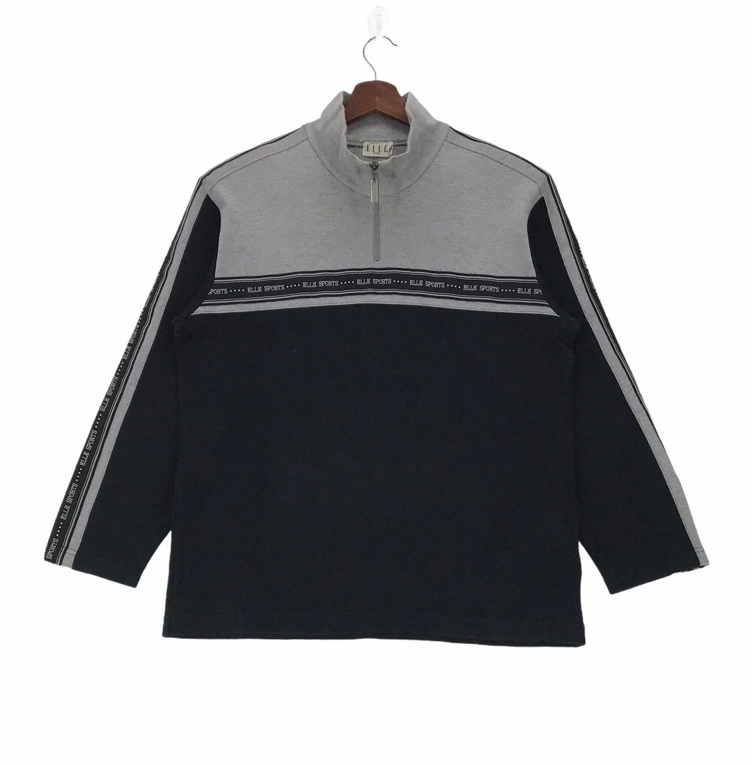 Vintage Elle Sport Half Zip Pullover Sweatshirt - Medium - Etsy