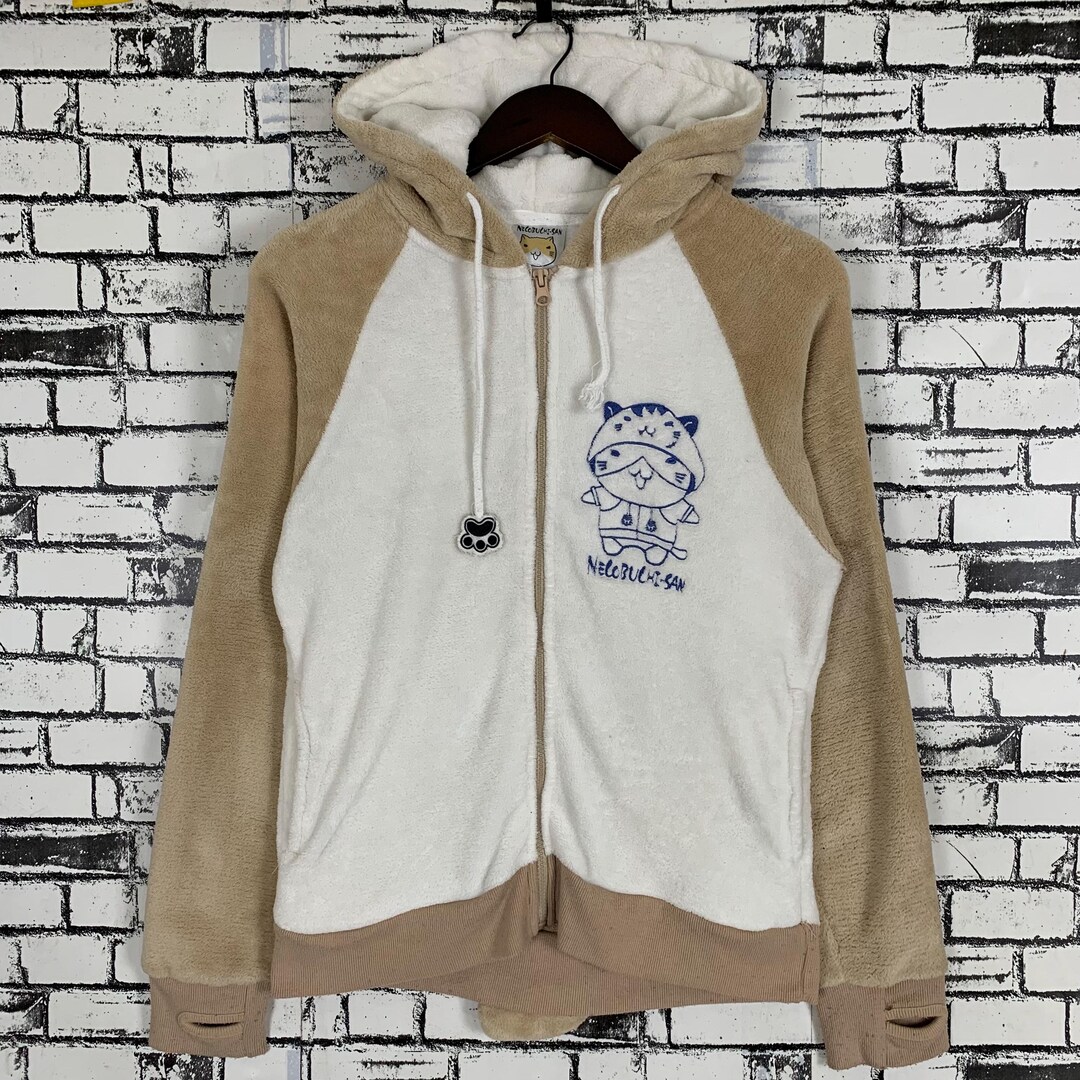 Necobuchi- San Anime Japanese Cartoon Network Zipper Hoodie Pullover - Etsy