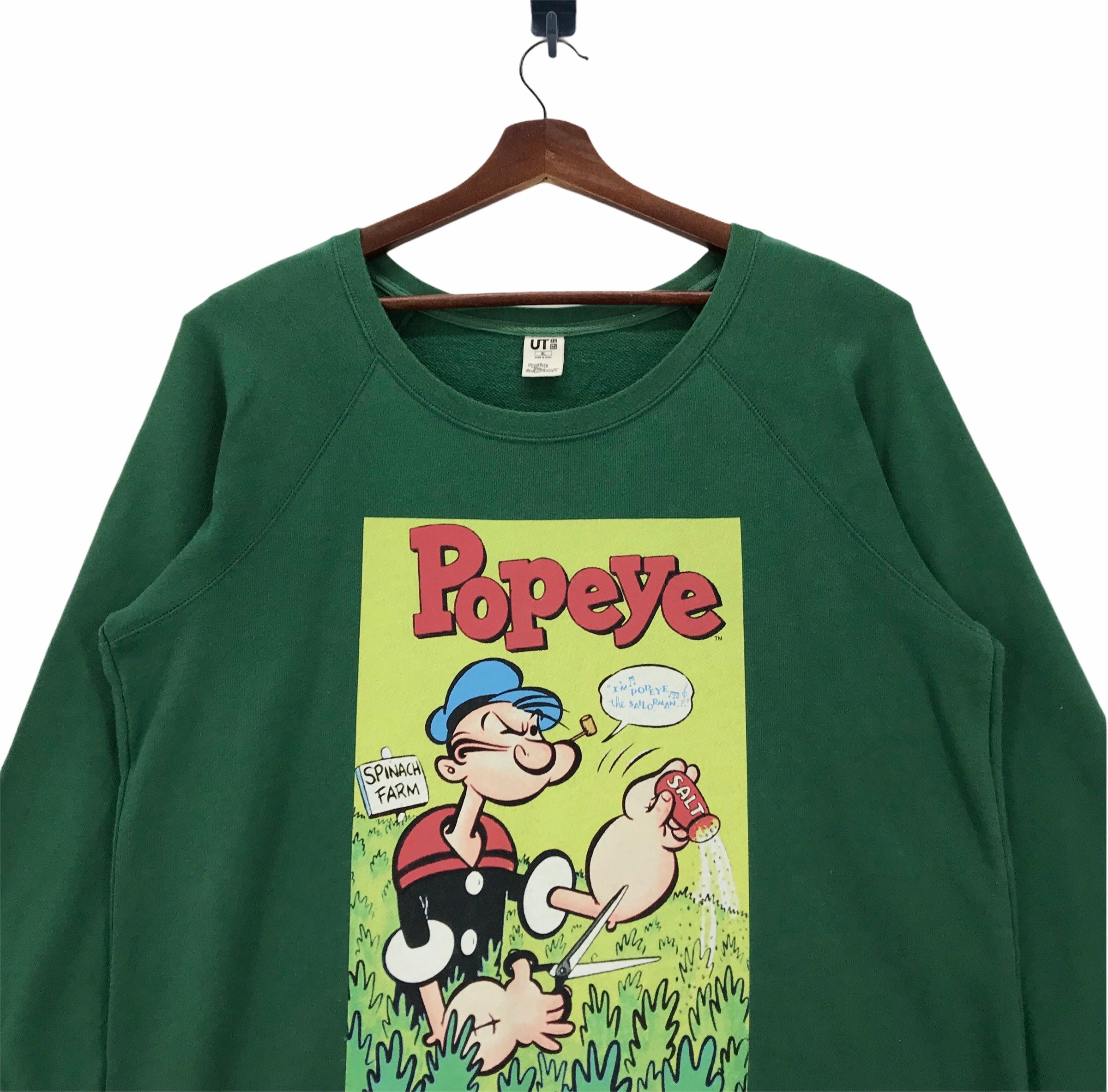 Vintage Popeye Sweatshirt: Uniqlo Cartoon Pullover (large) - Etsy