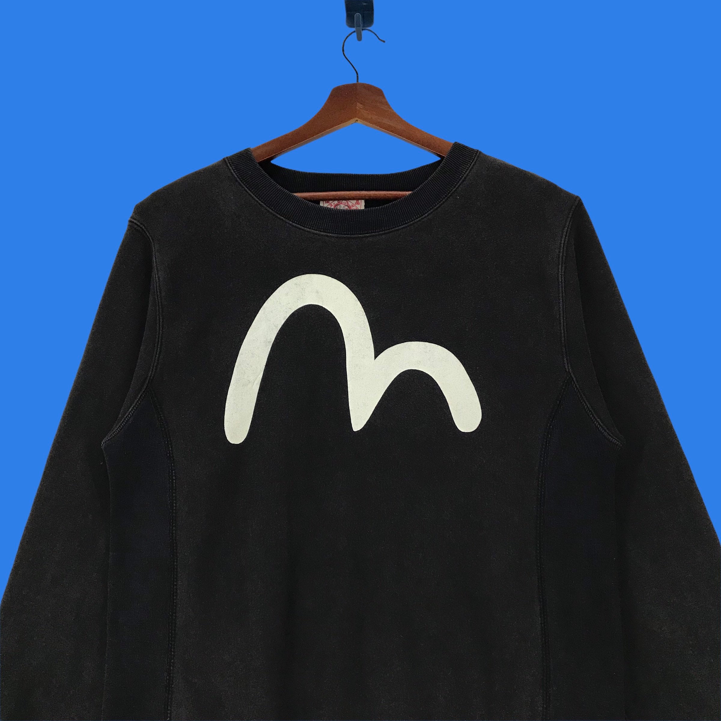 Evisu Sweatshirt Crewneck Evisu japanese denim Pullover Jumper | Etsy