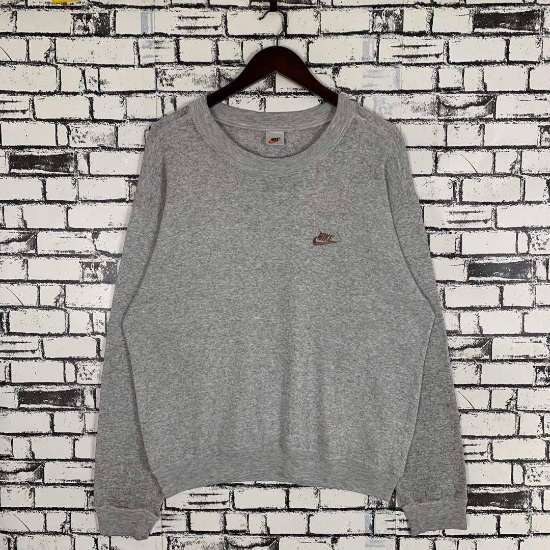 Vintage Nike Swoosh Logo Embroidery Sweatshirt Crewneck Size Large - Etsy
