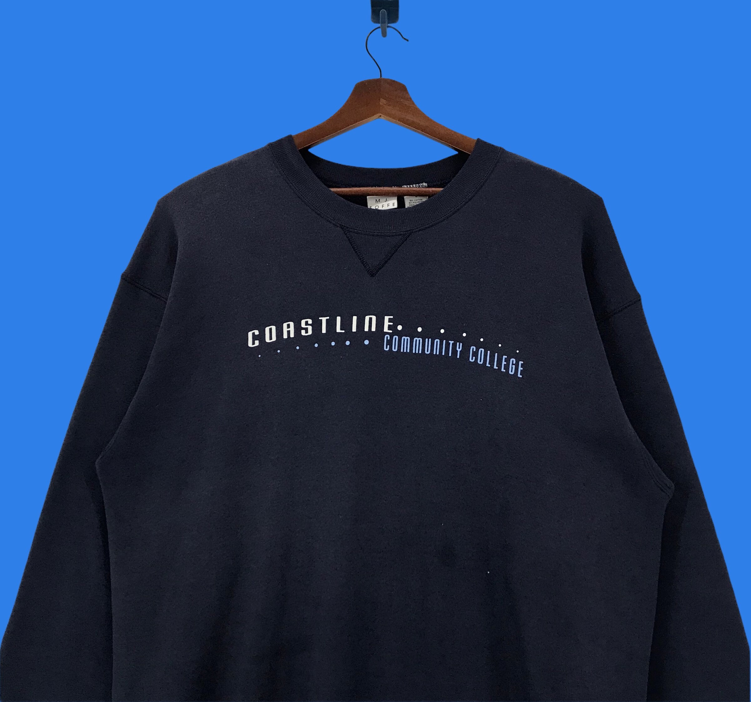 Vintage Coastline Community College Sweatshirt - Large Pullover - Etsy