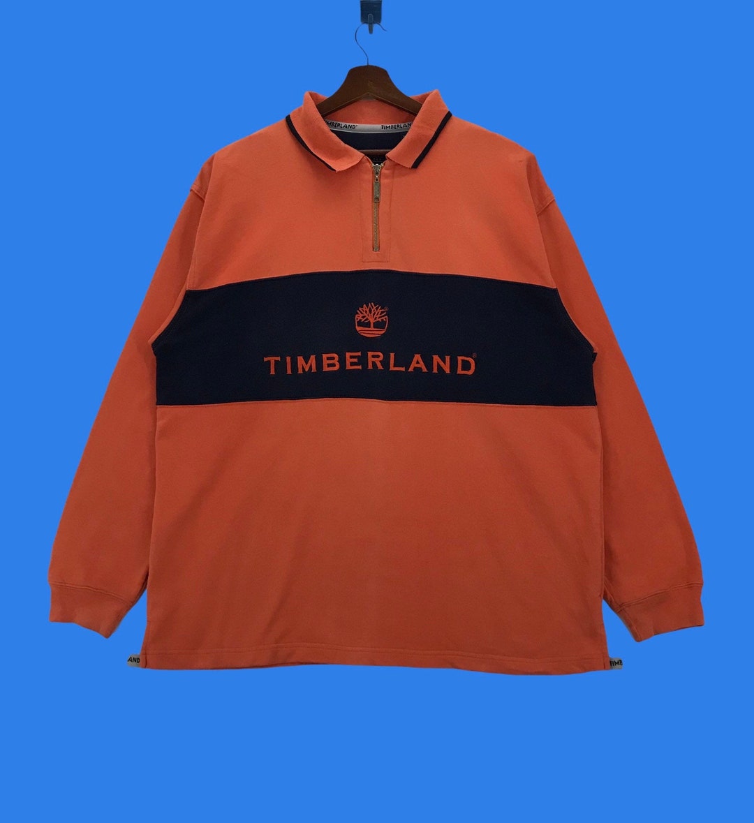 Vintage Timberland Half Zip Sweatshirt: Embroidered Pullover, Medium - Etsy