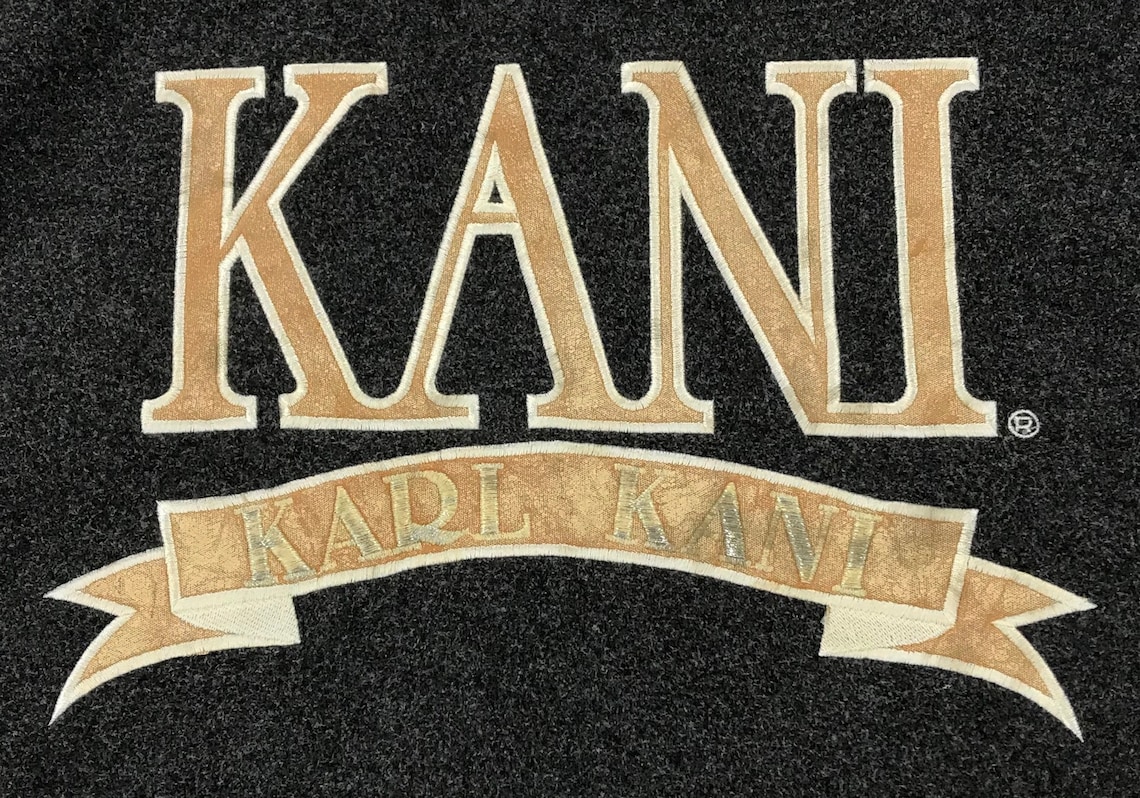 Vintage Karl Kani Half Zip Sweatshirt Big Logo Karl Kani American ...