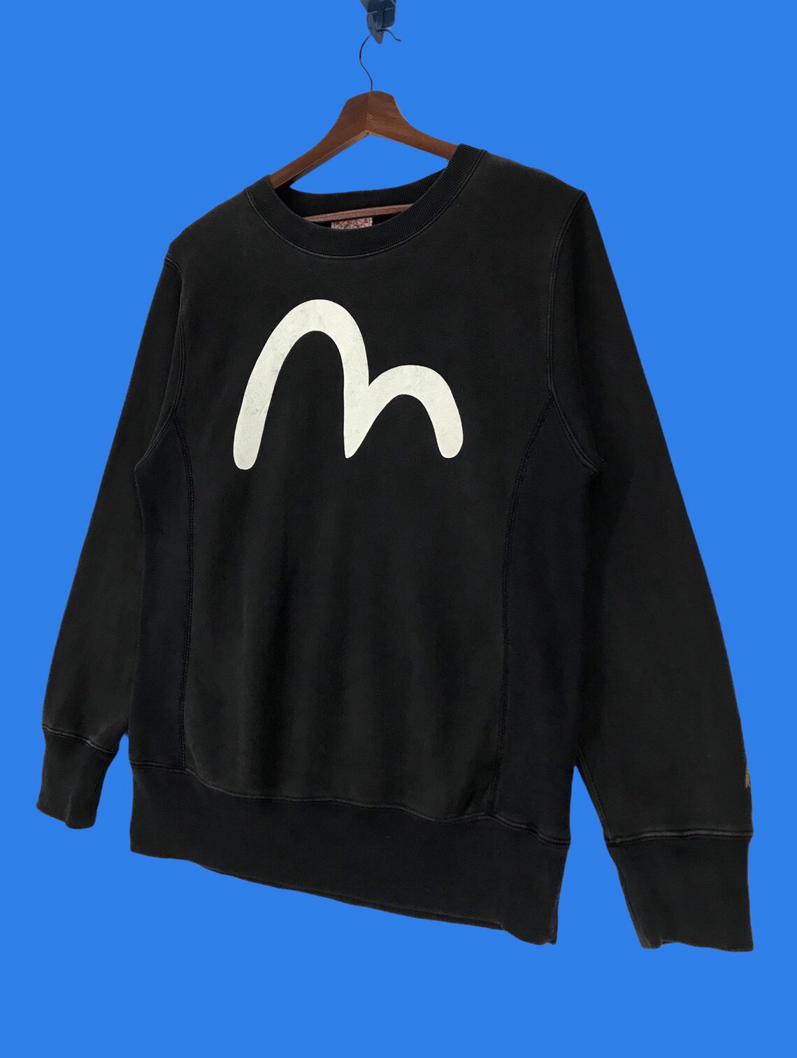 Evisu Sweatshirt Crewneck Evisu japanese denim Pullover Jumper | Etsy