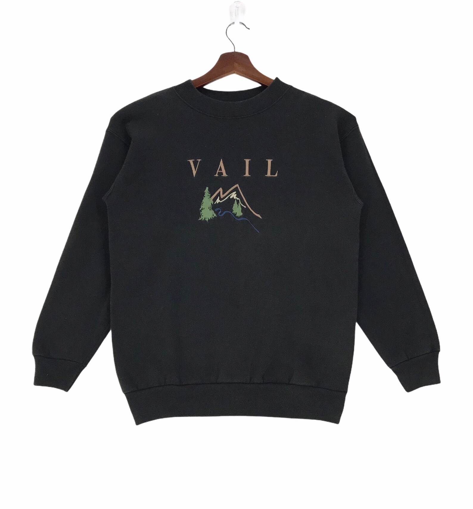 Vintage Vail Mountain Ski Sweatshirt Pullover - Size Small - Etsy