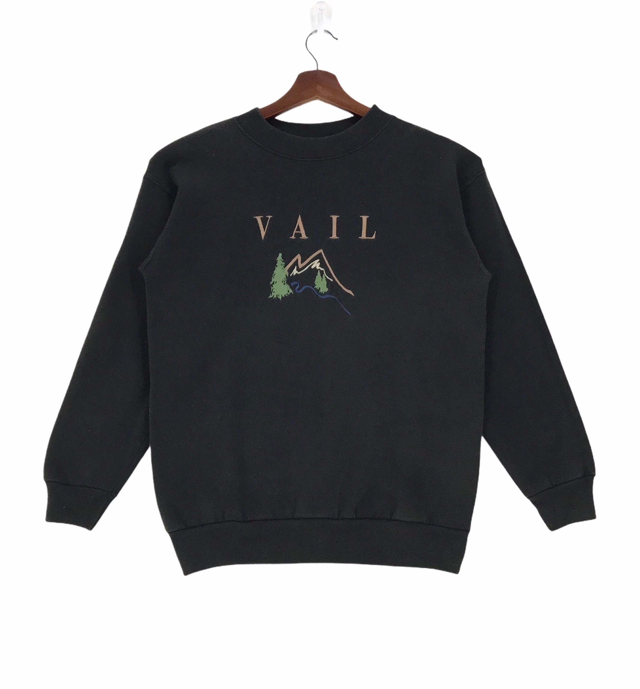 Vintage Vail Mountain Sweatshirt Vail Mountain Ski Resort Pullover Size ...