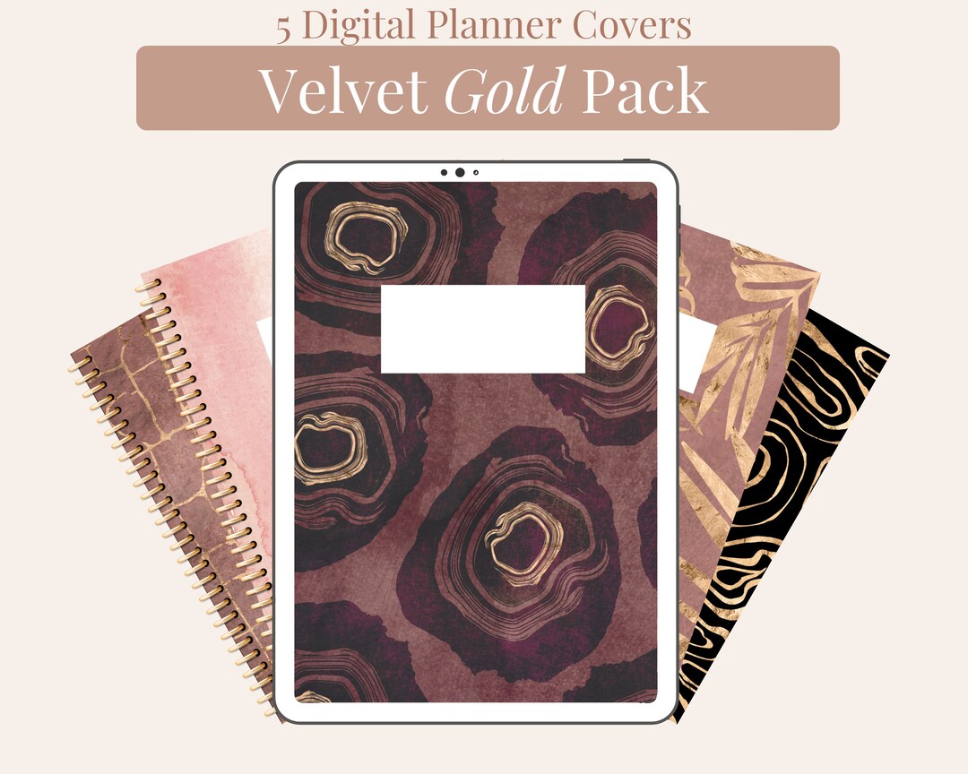 5 Digital Notebook Covers Digital Planner Good Notes Cover, Digital
