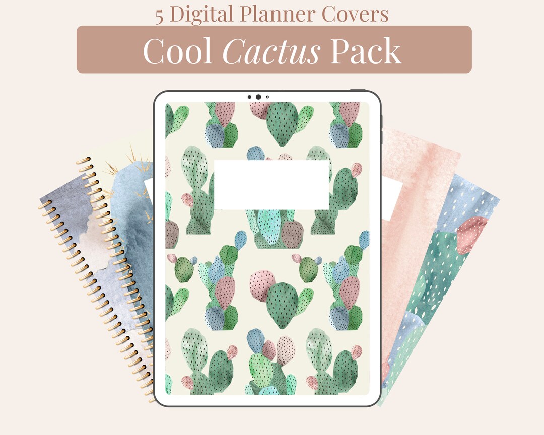 5 Digital Notebook Covers | Digital Planner Good Notes Cover, Digital ...