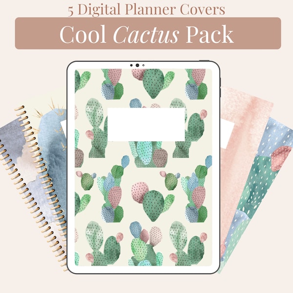 Cactus Planner Cover - Etsy