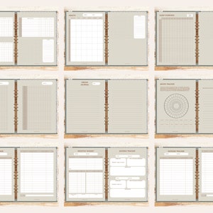 Undated Minimal Boho Goodnotes Digital Planner, iPad Planner ...