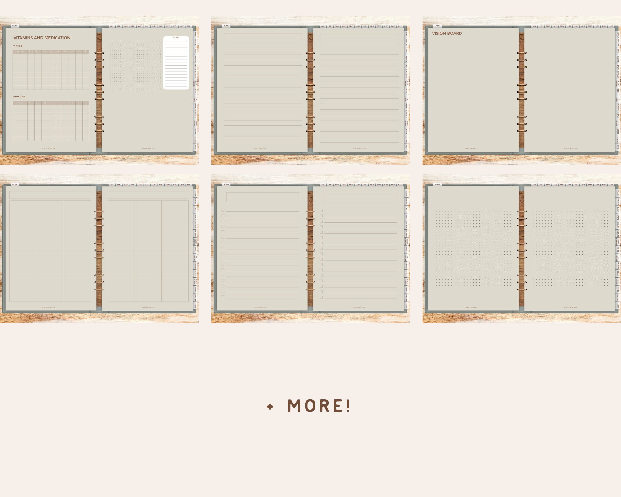 Undated Minimal Boho Goodnotes Digital Planner Ipad Planner | Etsy UK