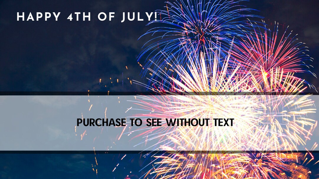 4th of July Zoom Background PNG | Digital Download | PDF Download ...