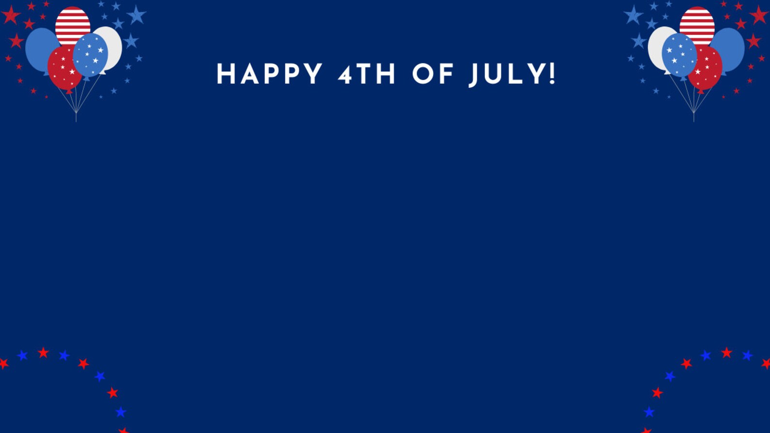 4th of July Zoom Background Template | Digital Template | Canva ...