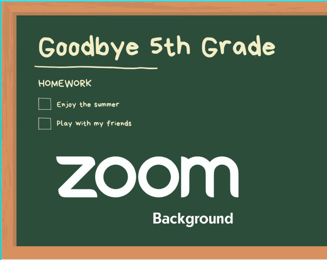 School's Out Zoom Background 1st - 10th Grade PNG SVG | Digital ...