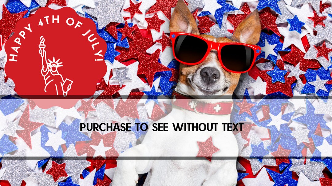 4th of July Zoom Background Template | Digital Template | PDF Download ...
