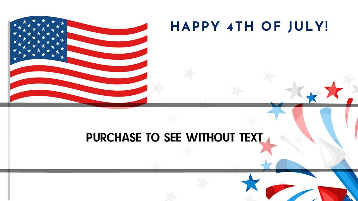 4th Of July Zoom Background PNG Digital Download PDF | Etsy