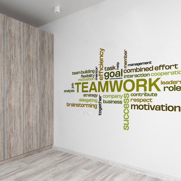 Office Wall Art Teamwork - Etsy UK