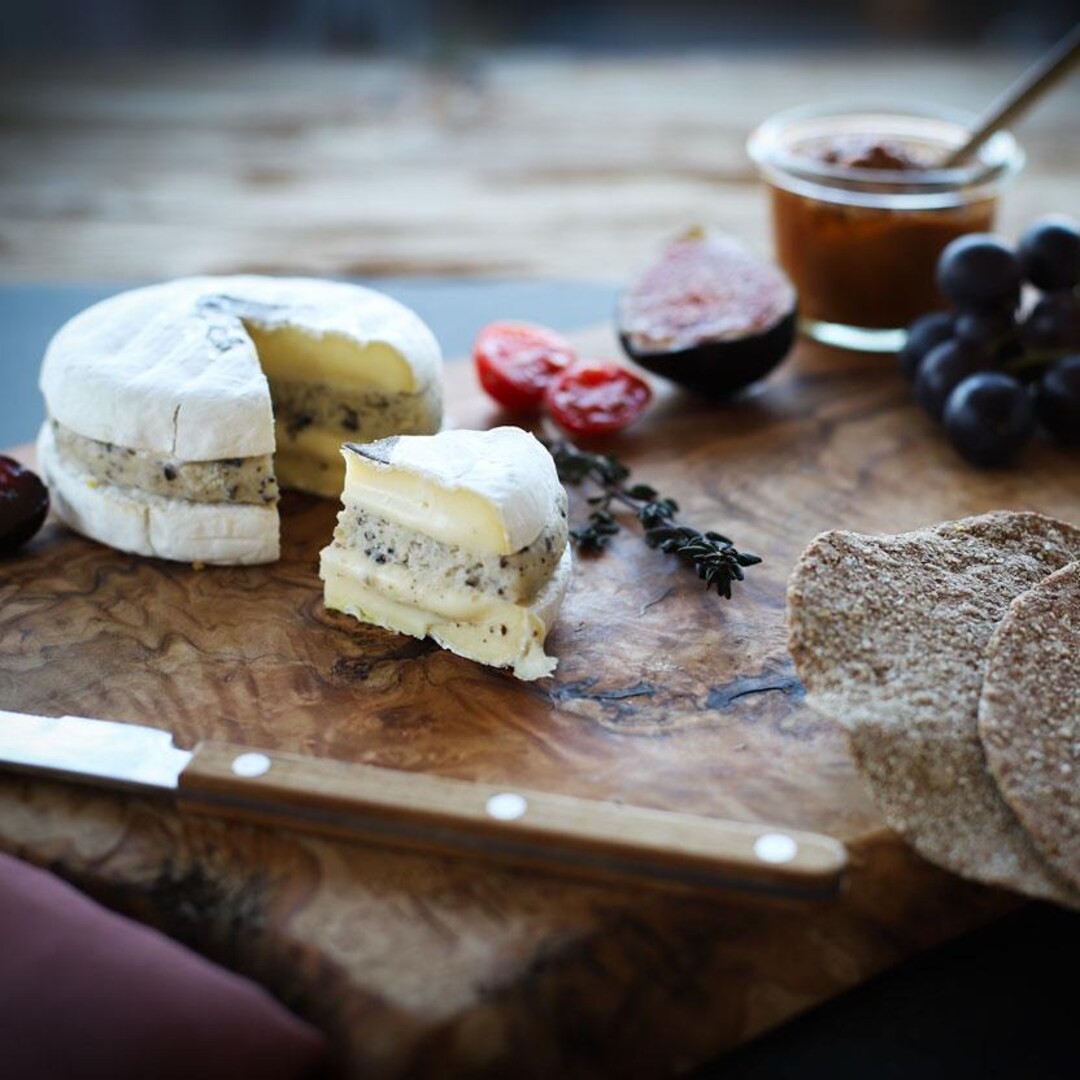 Taleggio Rustic Cheese Charcuterie Board Olive Wood Handcrafted Free ...