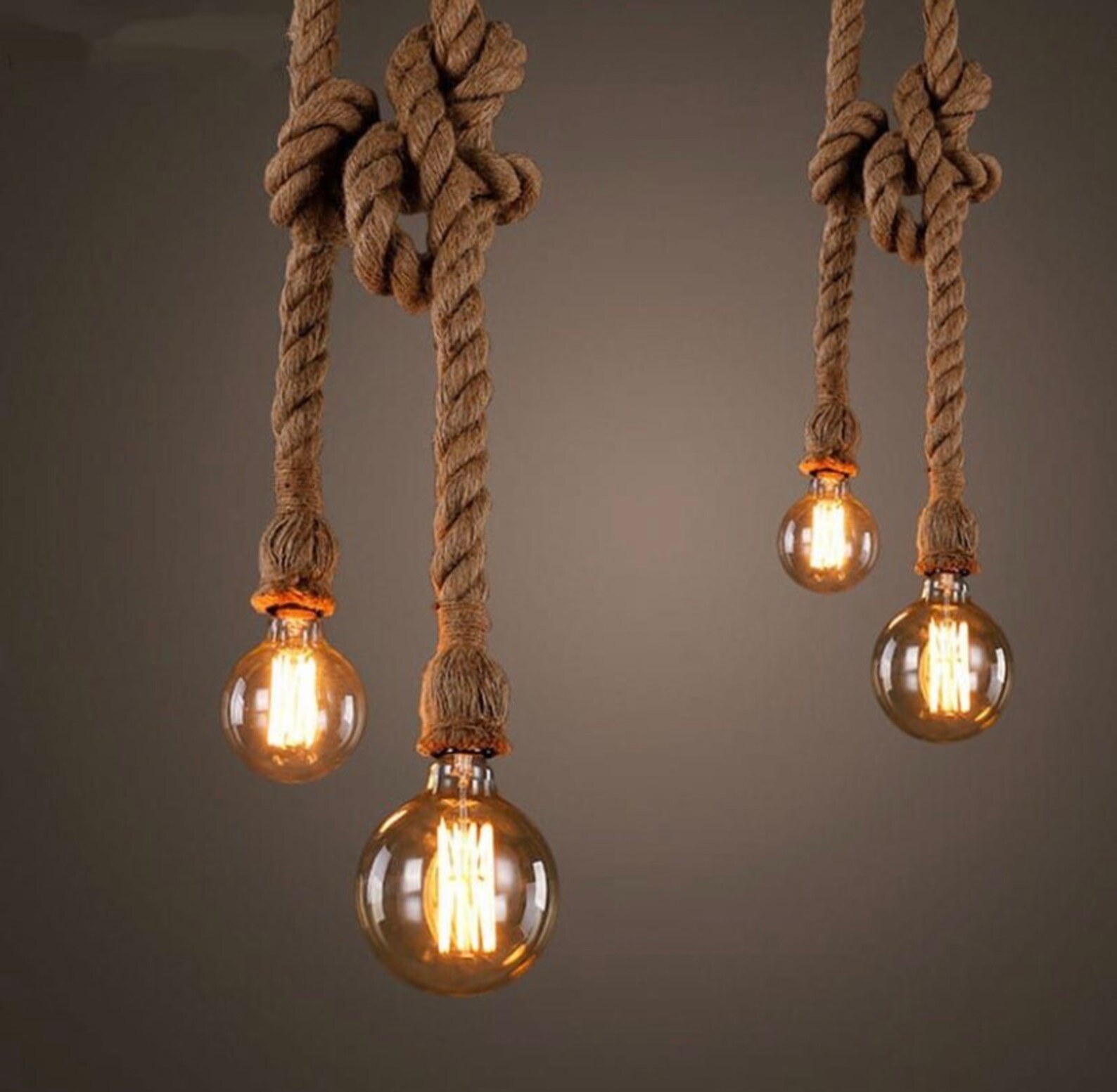 ROPE LIGHT CHANDELIER | Etsy