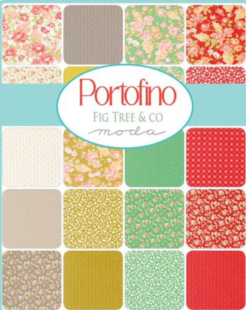 Portofino Fat Quarter Bundle by Fig Tree Co. Fat Quarter Bundle, 16 Fat ...