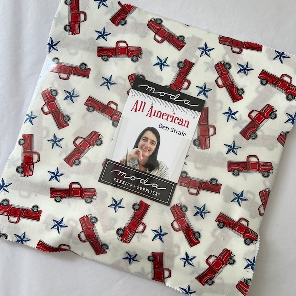 Red White Blue Layer Cake Fabric - Etsy