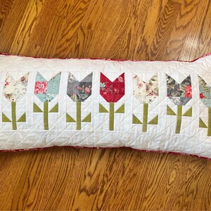 Bench Pillow Kit, Etchings fabric for a Cause Pillow Kit, Bench Pillow, 36 X 16 Pillow, Tulip ...