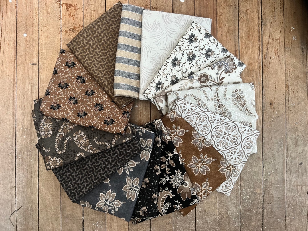 Paper Petals Fat Quarter Bundle, 14 Fat Quarters, Nancy Rink for Marcus ...