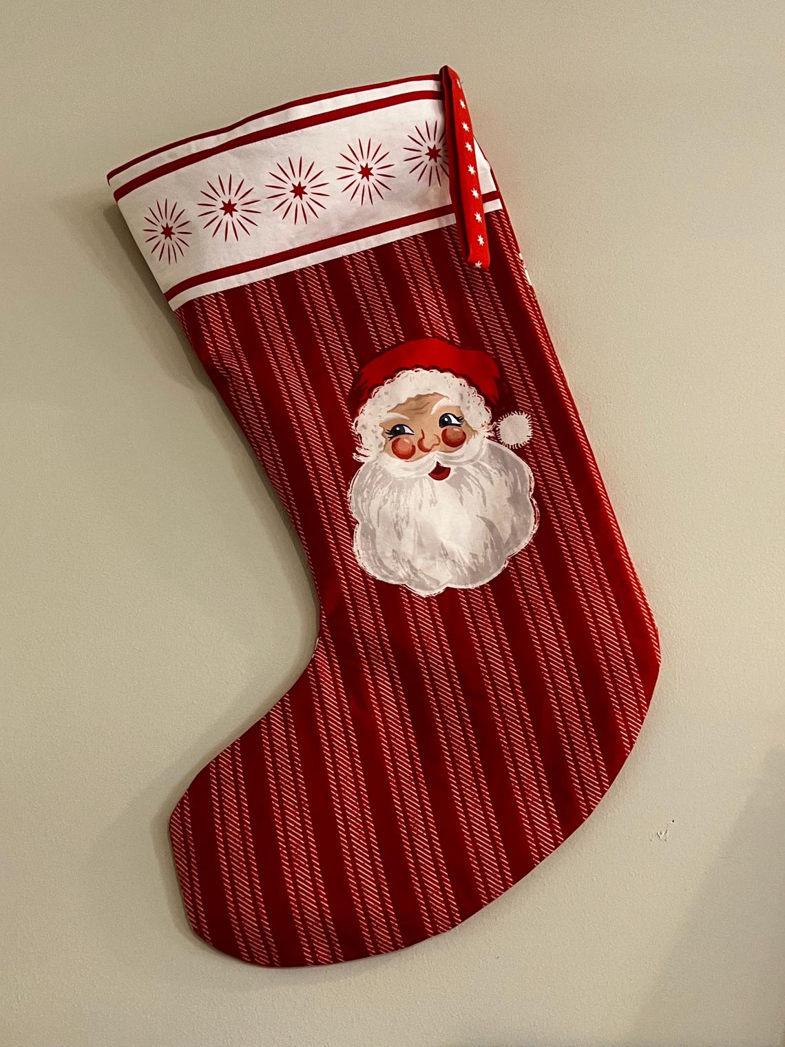 Oh Christmas Tree! Santa Stocking Panel - Digitally Printed Panel ...
